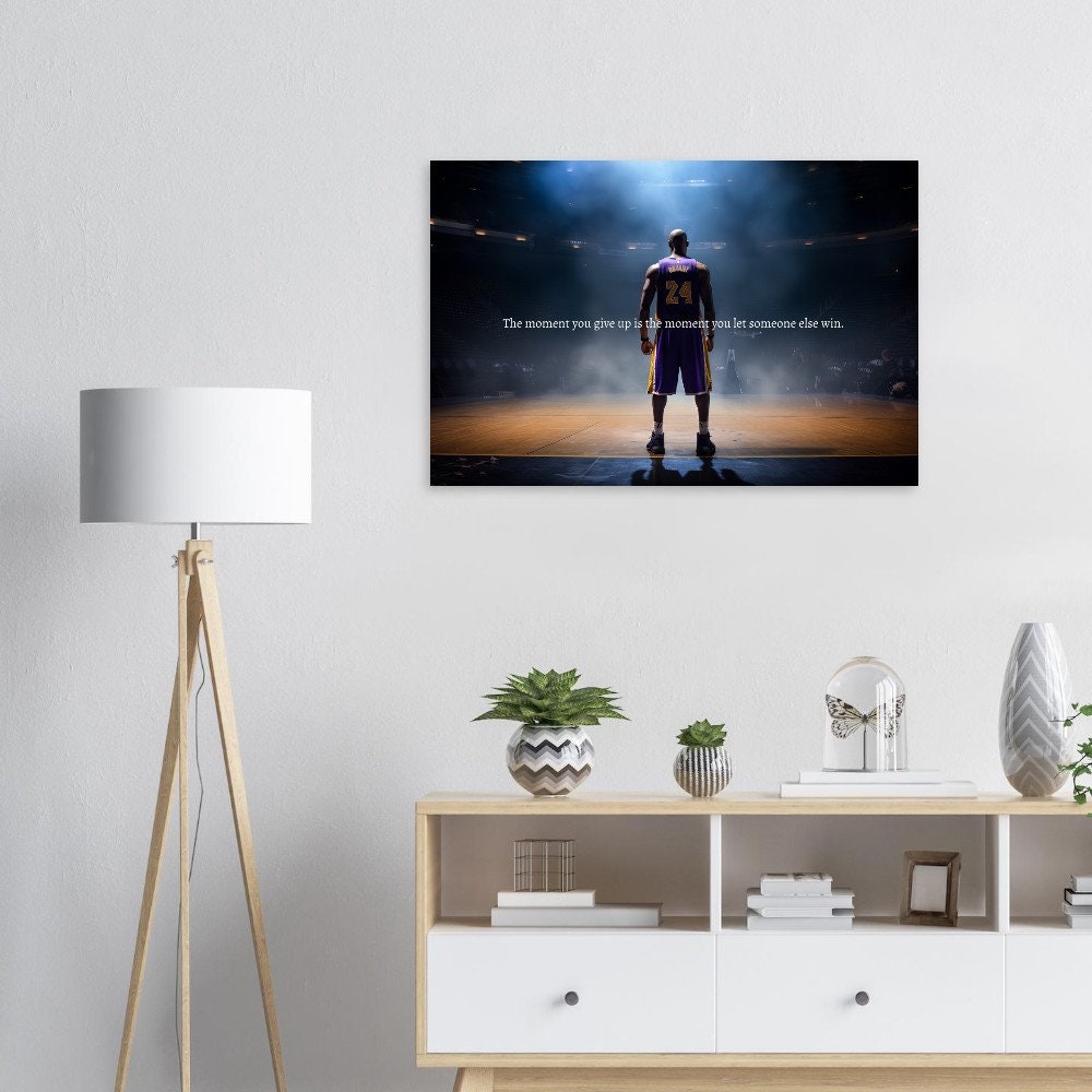 Kobe Bryant Poster Mamba Mentality Motivational Quote Poster for Office ...