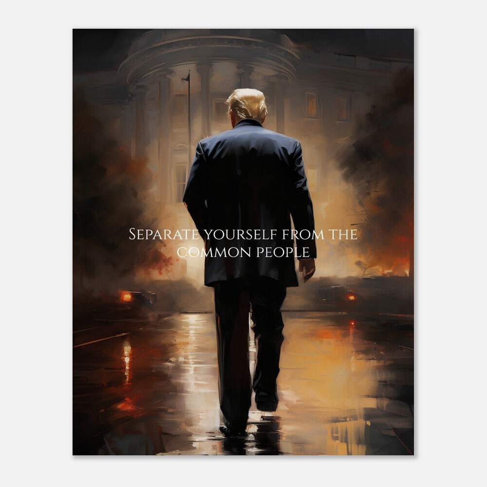 Donald Trump Motivational Poster, White House Wall Art, Inspirational ...