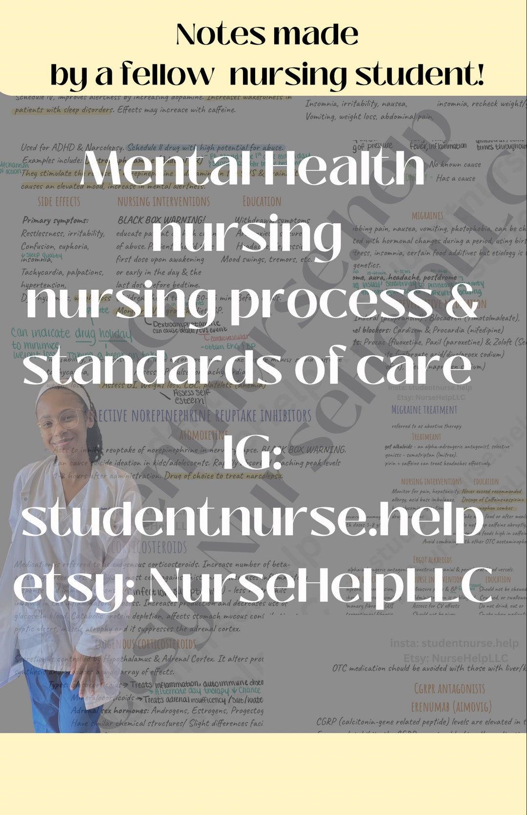 Mental Health Nursing Notes: Nursing Process & Standards of Care - Etsy