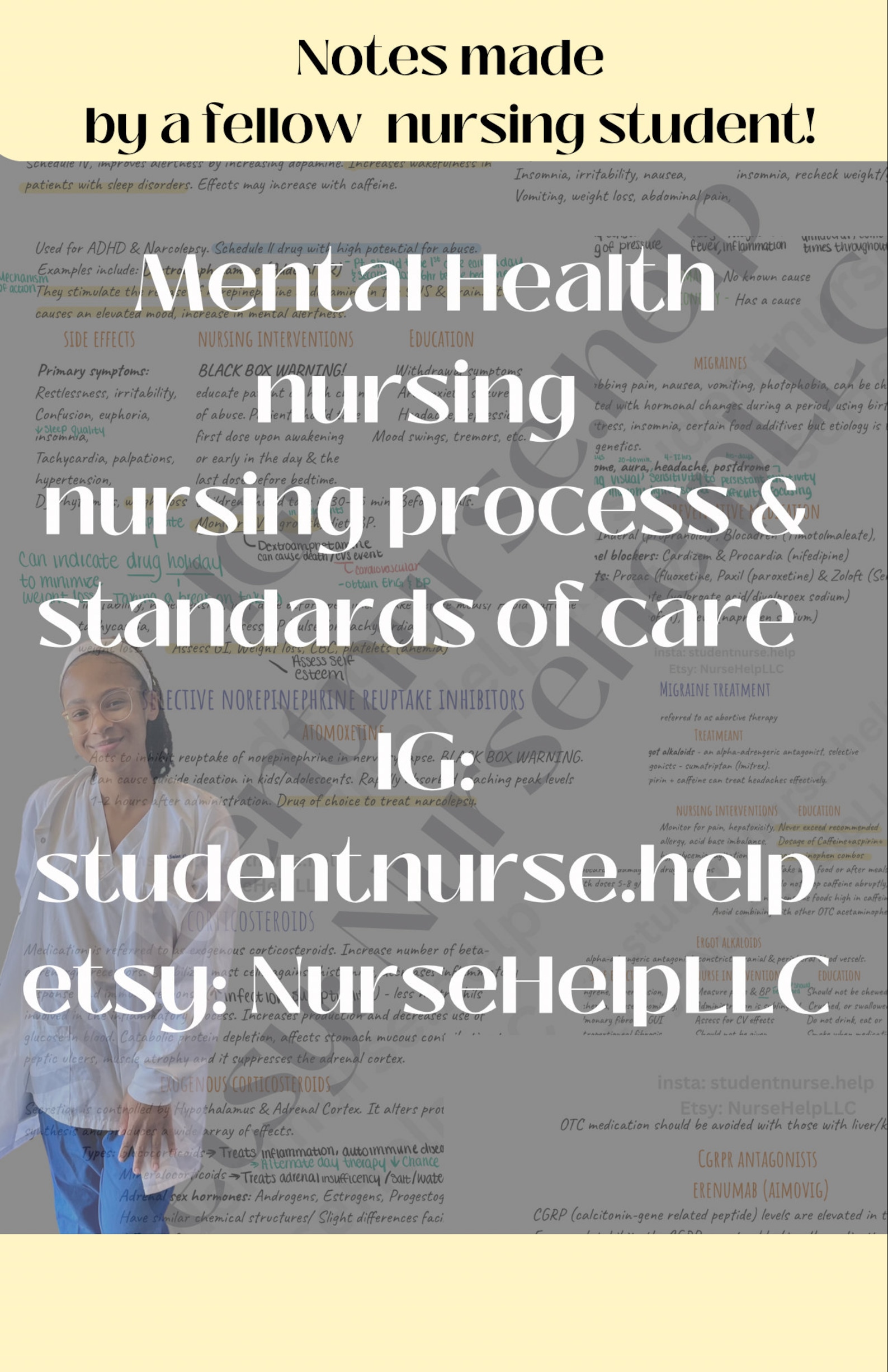 Mental Health Nursing Notes: Nursing Process & Standards of Care - Etsy