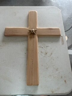 Customizable Cedar Cross - Etsy