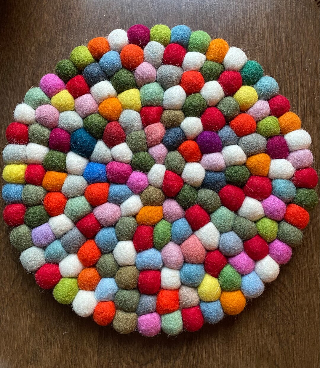 Large Organic Wool Trivet - Etsy