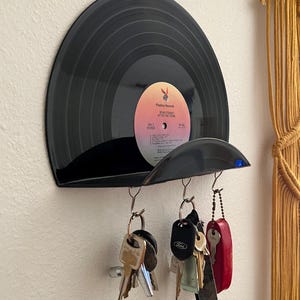 BUY 3 GET 1 FREE! Vinyl Record Key & Mail Holder Made From Vinyl ...