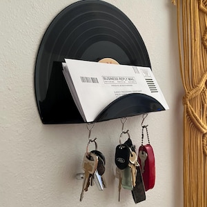 BUY 3 GET 1 FREE! Vinyl Record Key & Mail Holder Made From Vinyl ...