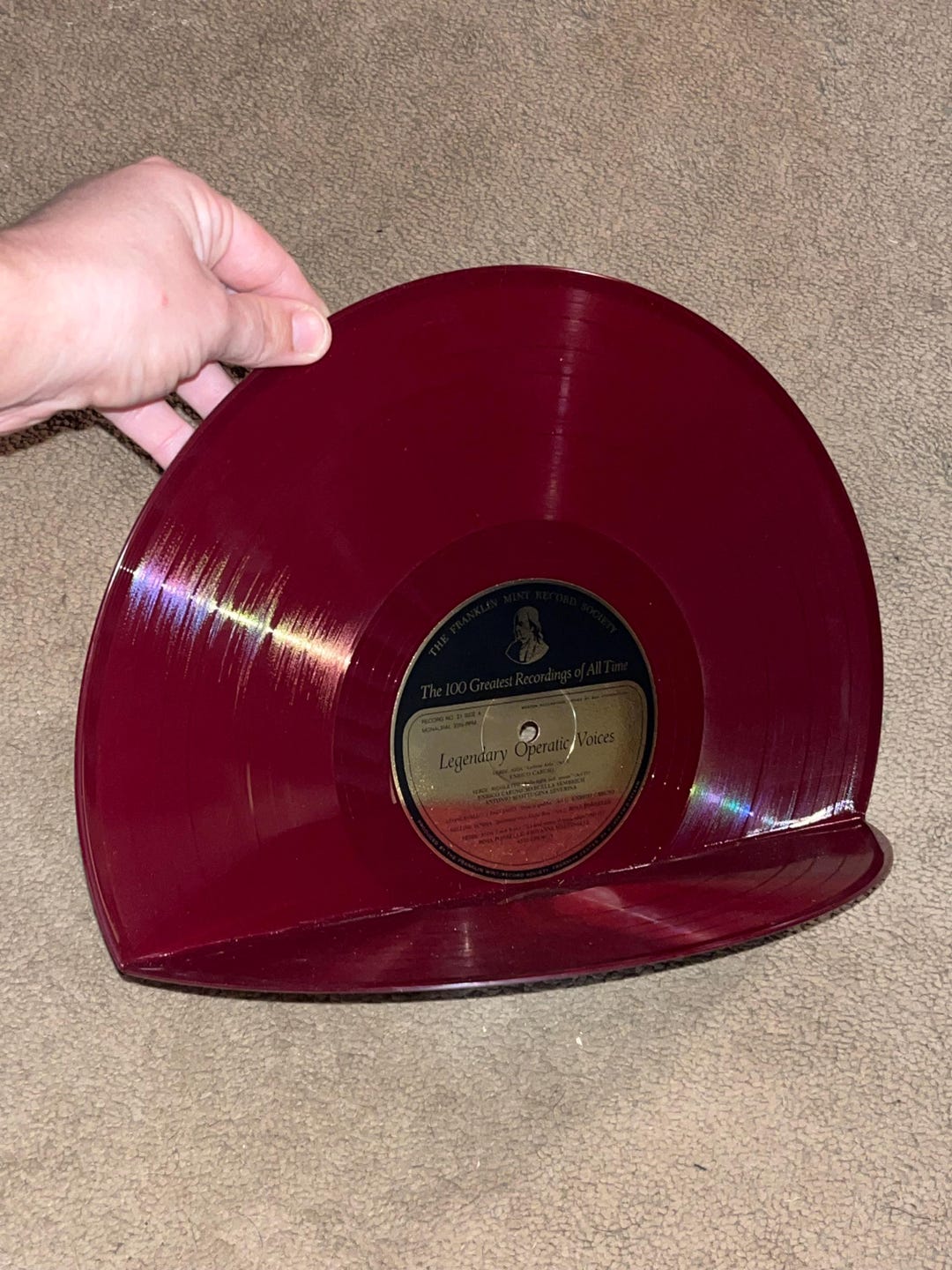 BUY 3 GET 1 FREE! Maroon Vinyl Record Shelf!! Retro Vinyl Record Wall ...