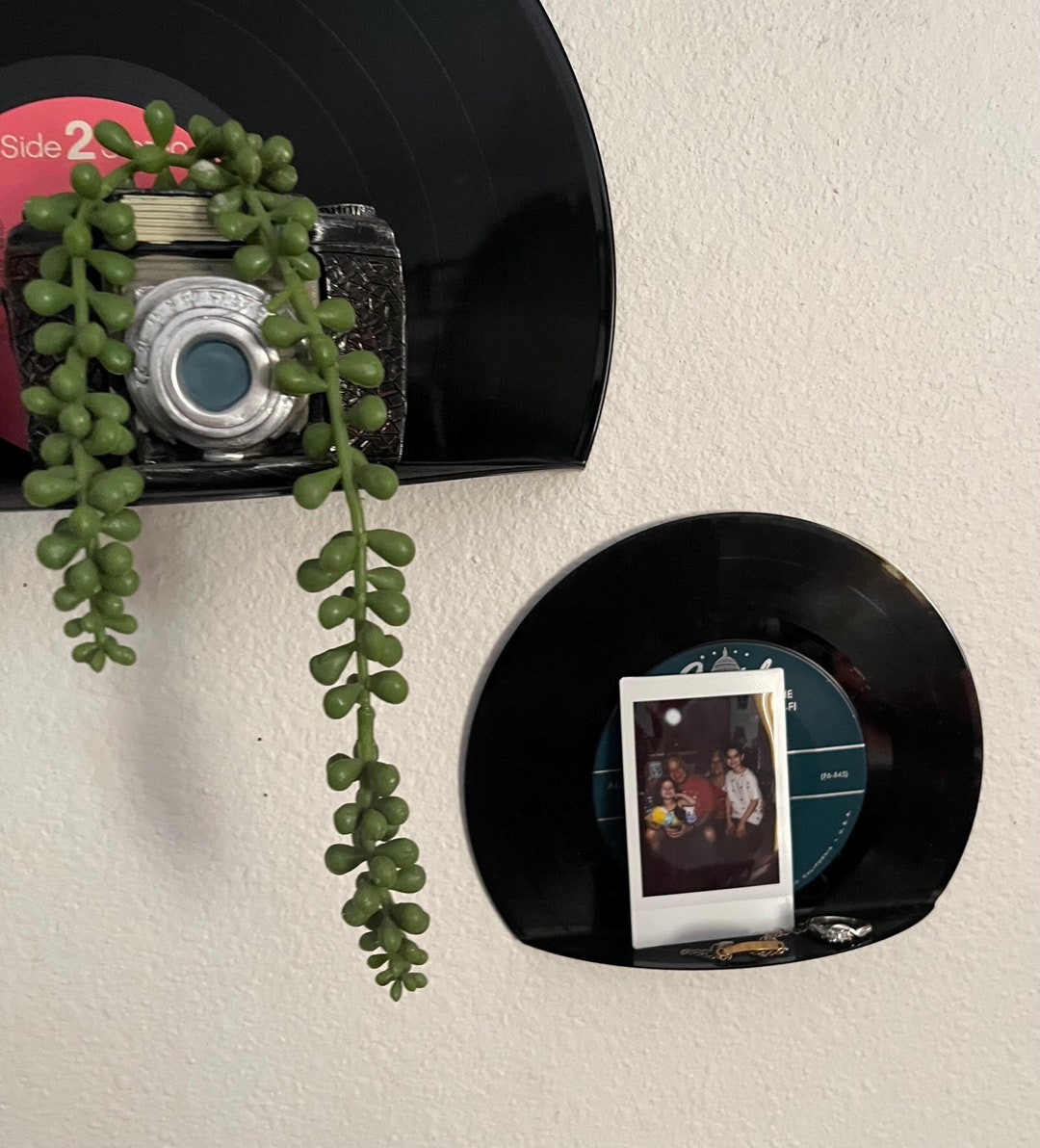 BUY 3 GET 1 FREE!! Mini Vinyl Record Shelf!! Retro 7” Vinyl Record Wall ...