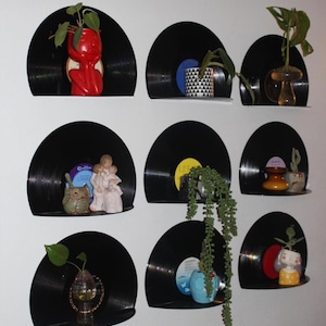 BUY 3 GET 1 FREE!! Vinyl Record Shelf!! Retro Vinyl Record Wall Decor ...