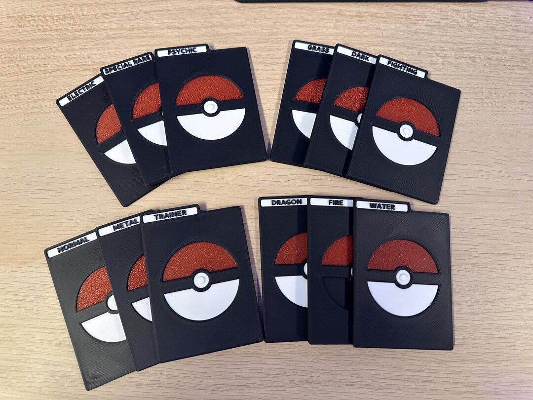 Custom 3D Pokémon Card Dividers Singles or Set - Etsy