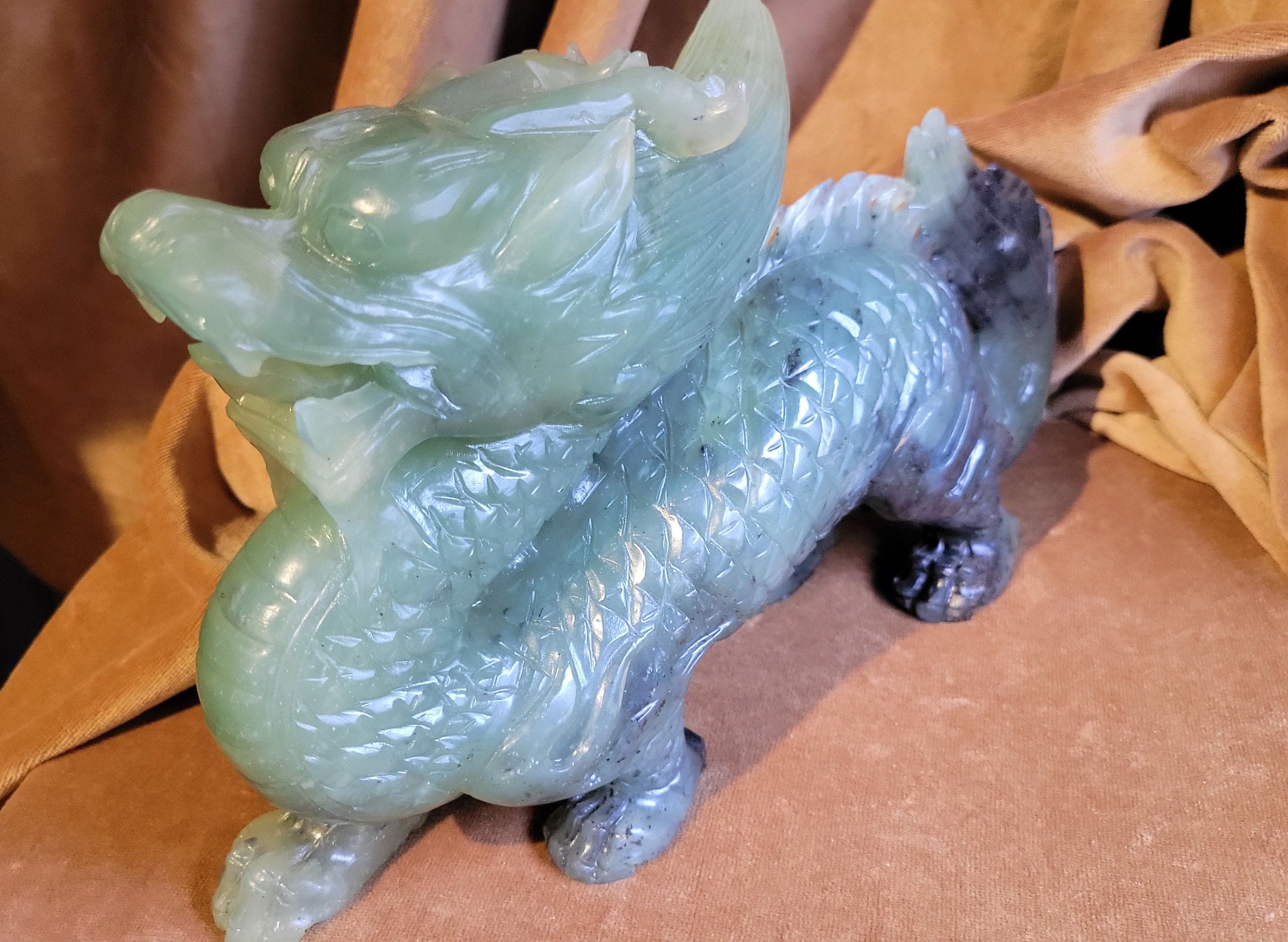 Year of the Dragon / Jade Dragon Figure - Etsy