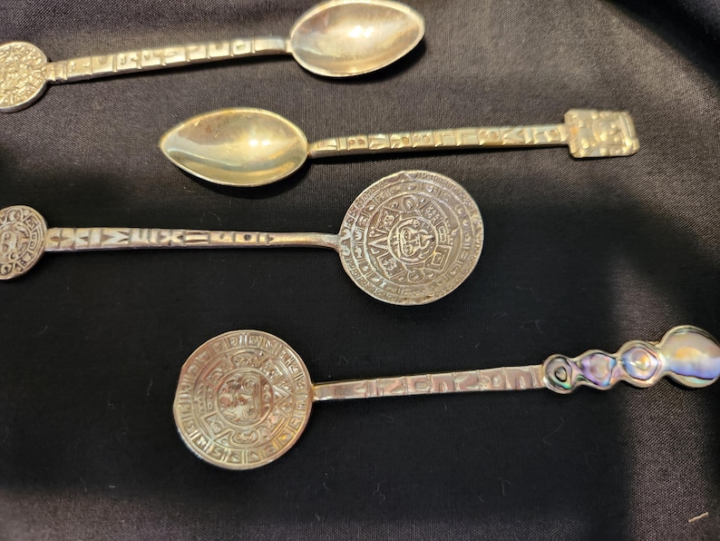 Mexican Souvenir Demitasse Spoons Circa 1950s - Etsy
