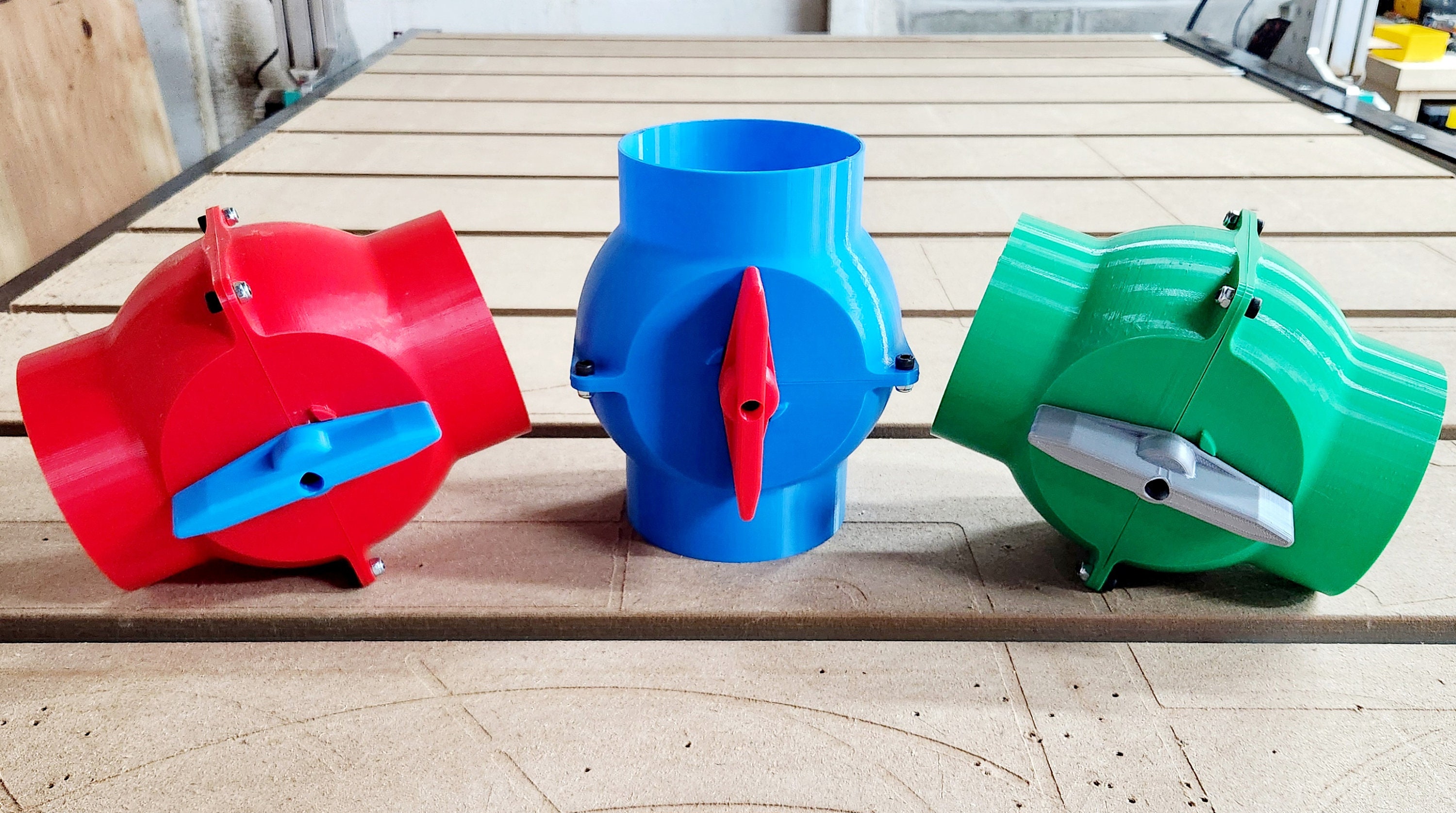 4 Inch Dust Collection Shut Off, Ball Valve, Blast Gate - PVC to PVC ...