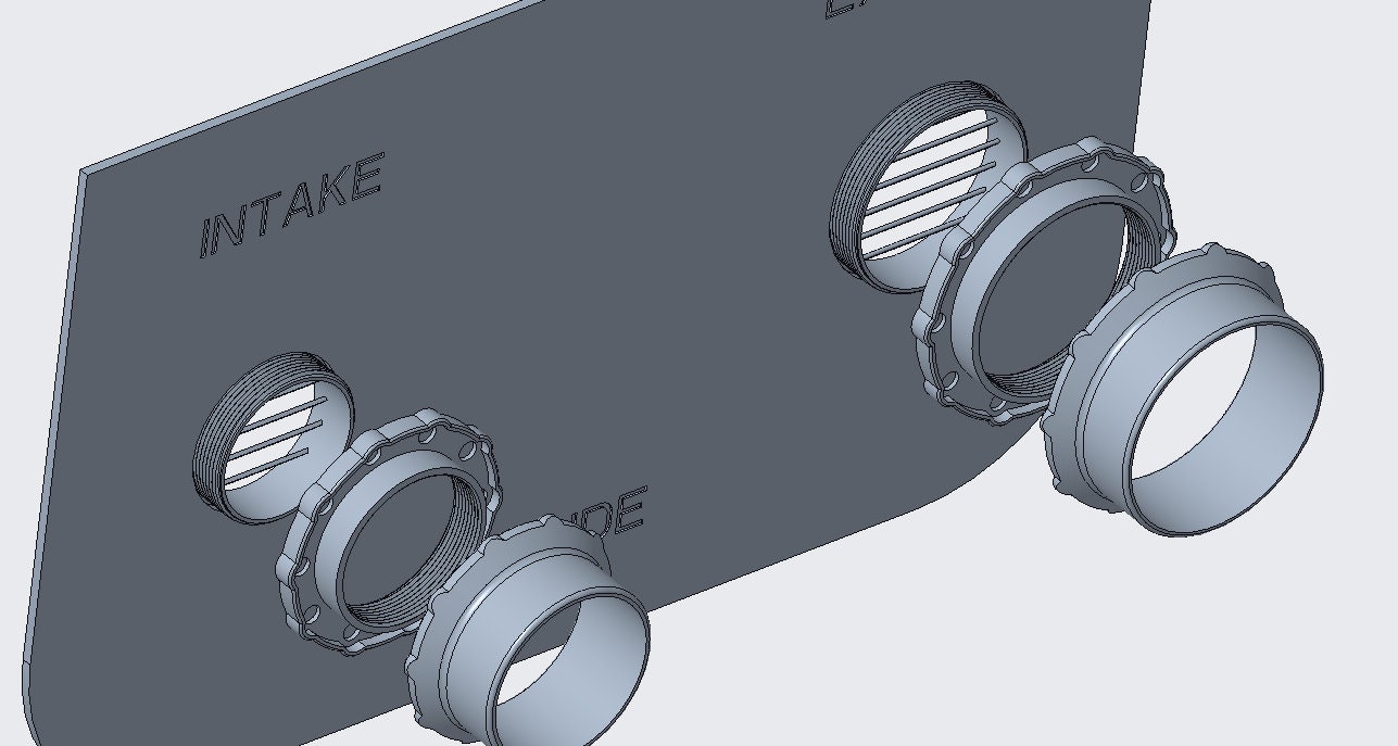 Ecoflow WAVE 2 Hose Adapter Kit for Window, Sunroof Intake & Exhaust ...