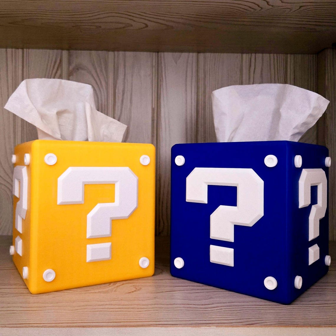 Super Mario Brothers Question Block, Tissue Cover OR Piggy Bank - Etsy