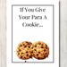 If You Give Your Teacher A Cookie Gift Book Printable, Teacher ...