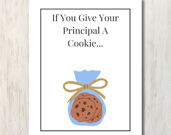 If You Give Your Teacher A Cookie Gift Book Printable, Teacher ...