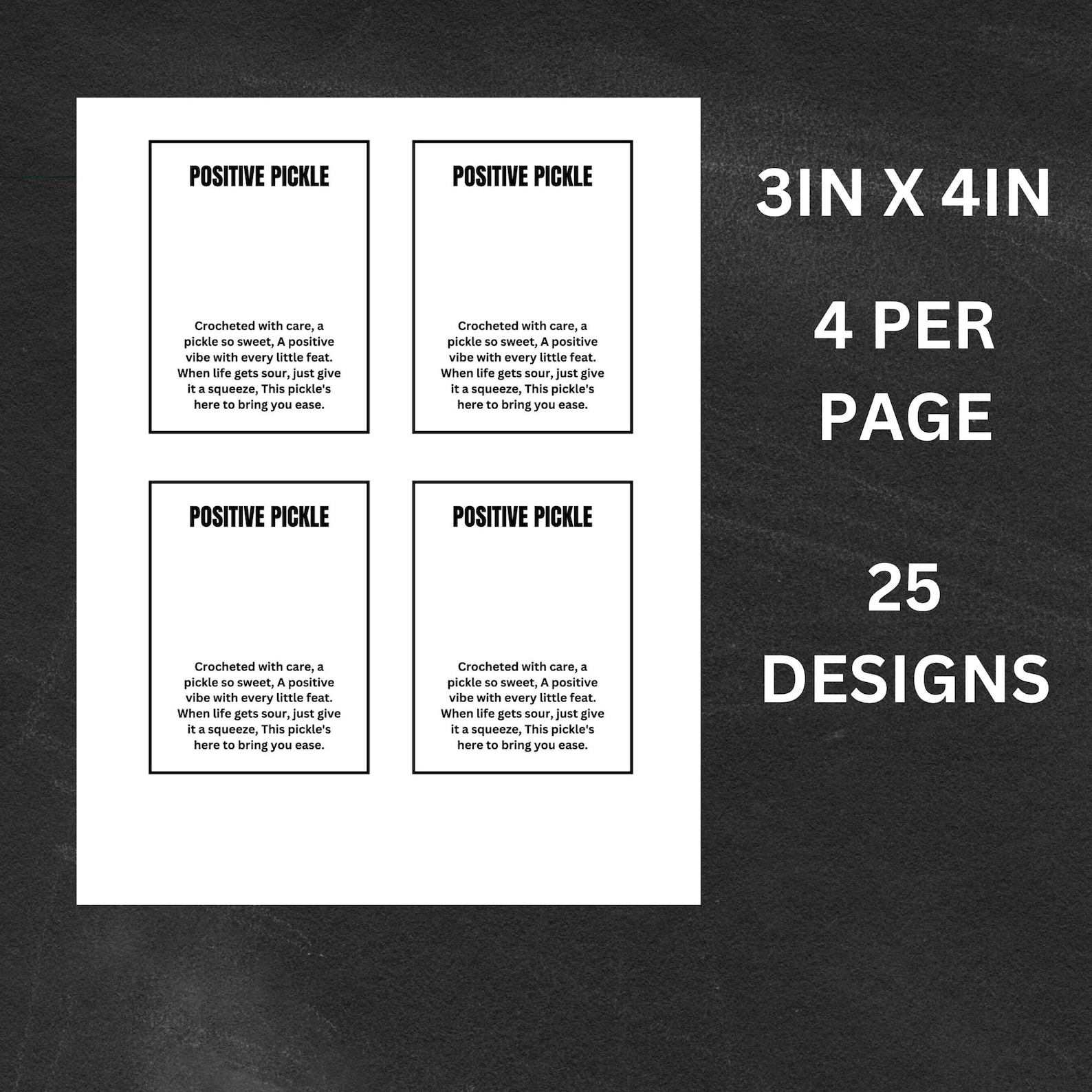 Pocket Hug Printable, Emotional Support Pickle, Positive Pickle, Lucky ...