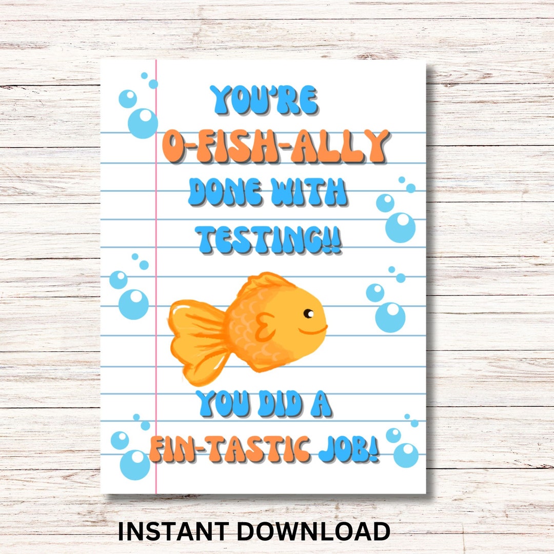 Testing Day Snack Tag Printable Classroom Treat Tag, STAAR Test ...