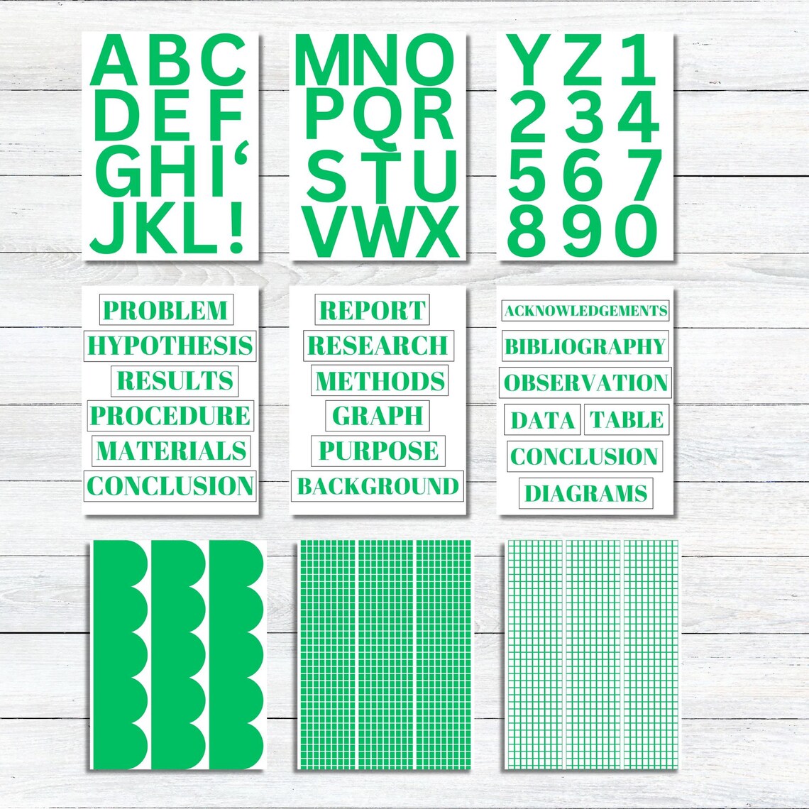 Science Fair Poster Labels, Scientific Method, Science Fair Project ...