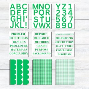 Science Fair Poster Labels, Scientific Method, Science Fair Project ...