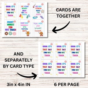 Testing Day Snack Tag Printable Classroom Treat Tag, STAAR Test ...