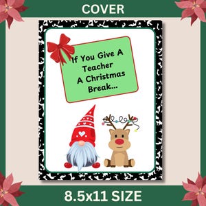 If You Give a Teacher a Cookie Gift Book Printable, Teacher Christmas ...