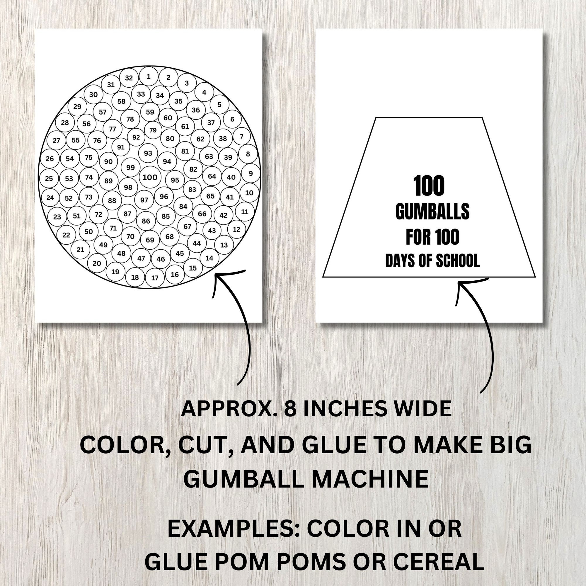 100 Days of School Printable Coloring Activity, Happy 100 Days of ...