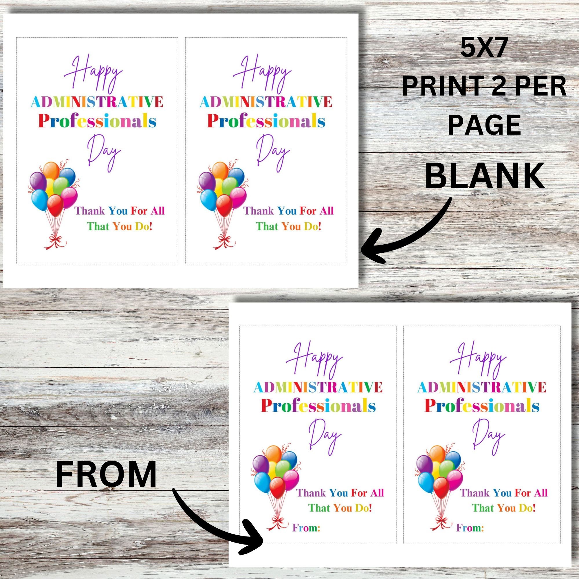 Administrative Professional Gift Tags, Administrative Assistant Day ...