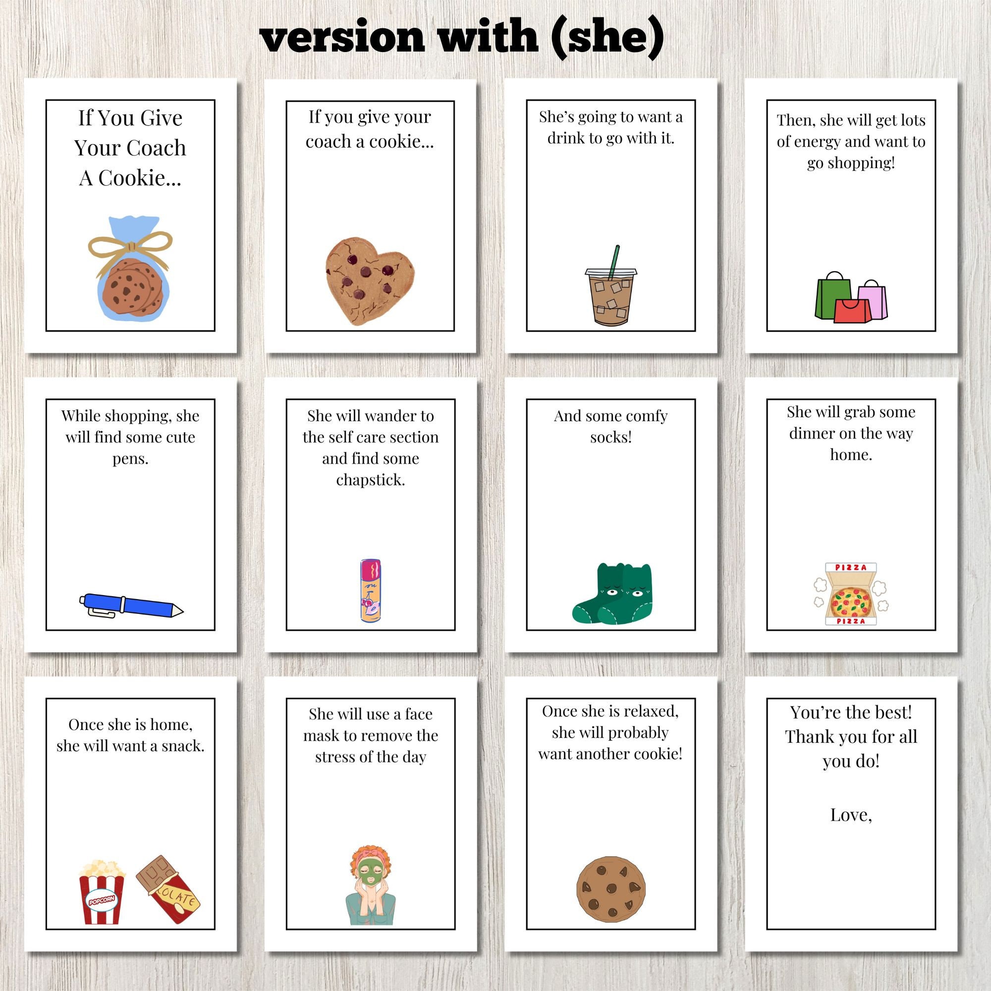 If You Give Your Coach A Cookie Book Printable, Coach Appreciation Gift ...