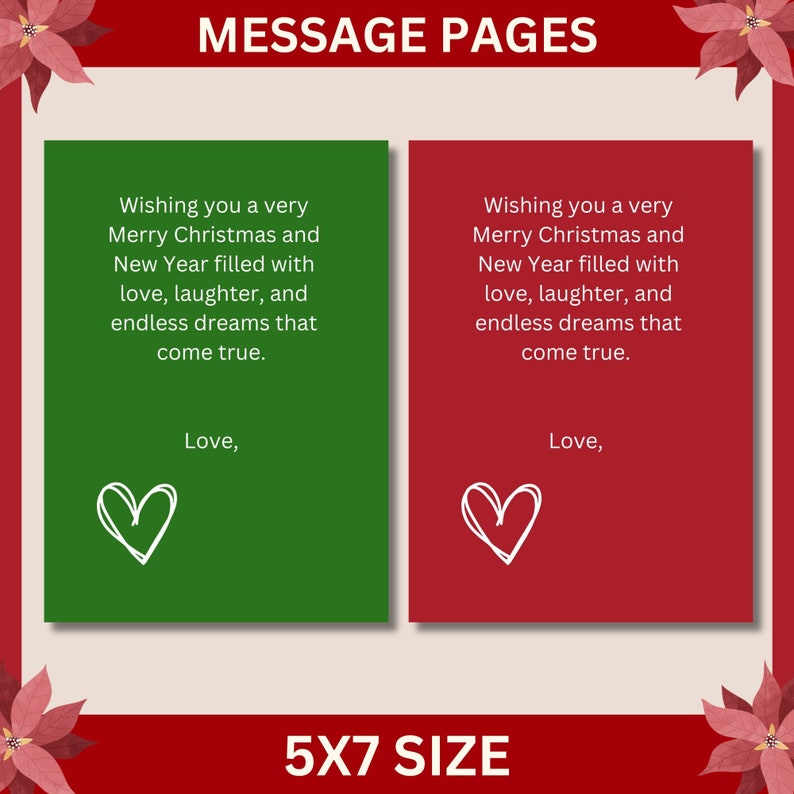 Christmas Gift Card Book, Printable Christmas Gift for Kids, Christmas ...