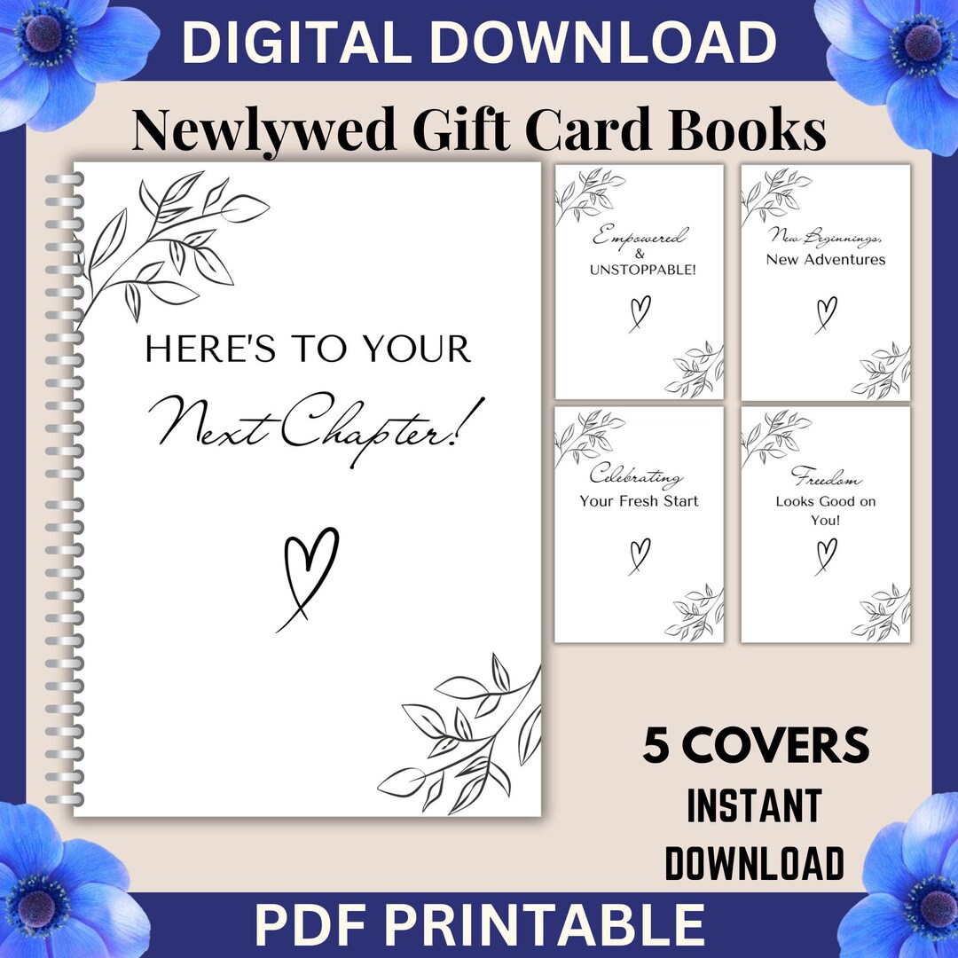 Gift Card Book for New Married Couple, Gift for Bride, Bridal Shower ...