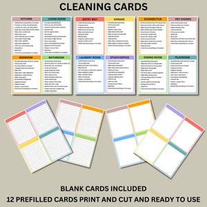 ADHD Cleaning Checklist Bundle, ADHD Cleaning Planner, ADHD Chore Chart ...