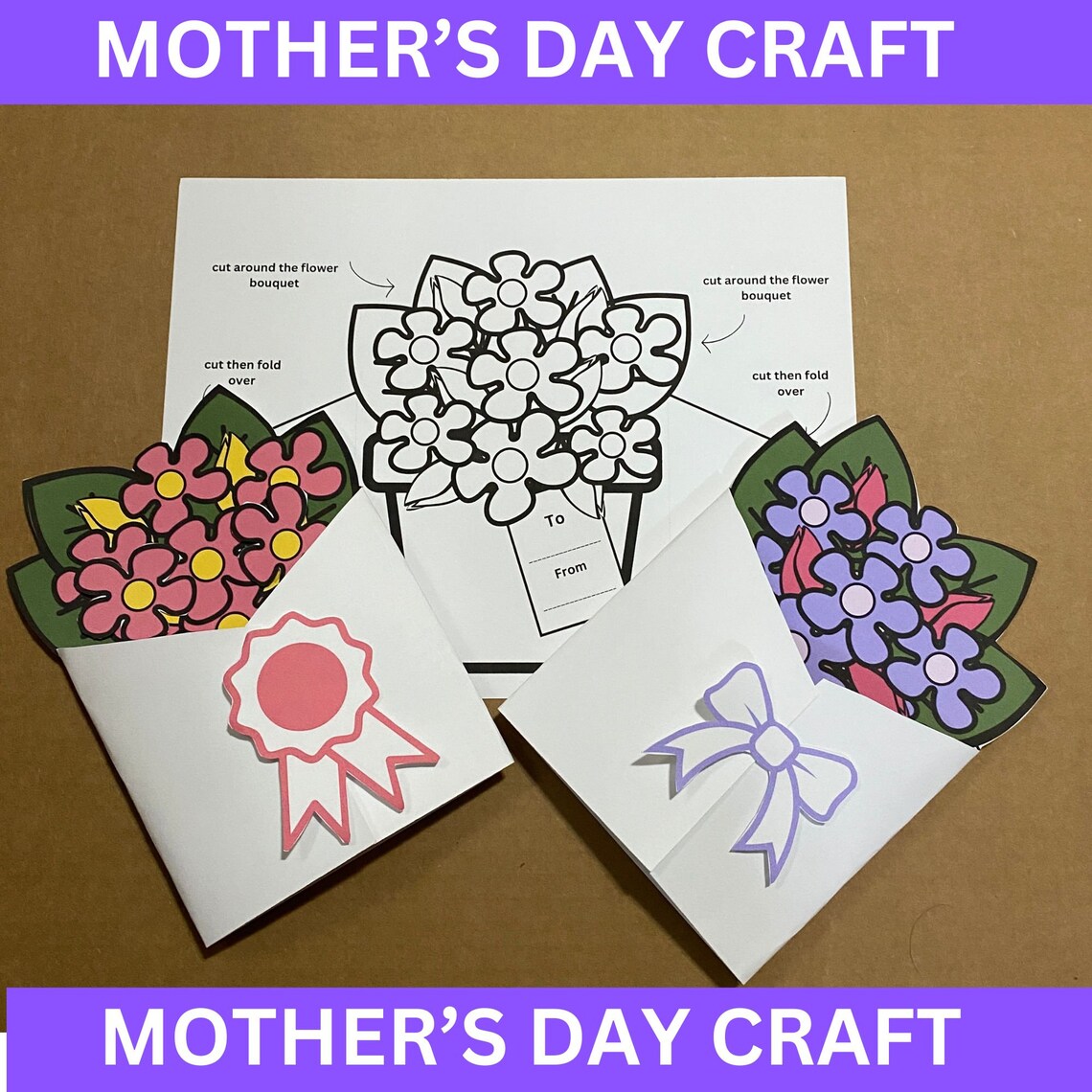 Mothers Day Craft Printable, Mothers Day Flower Craft, Mothers Day ...