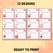 Editable Valentines Day Flower Gram Printable, Carnation Gram for ...