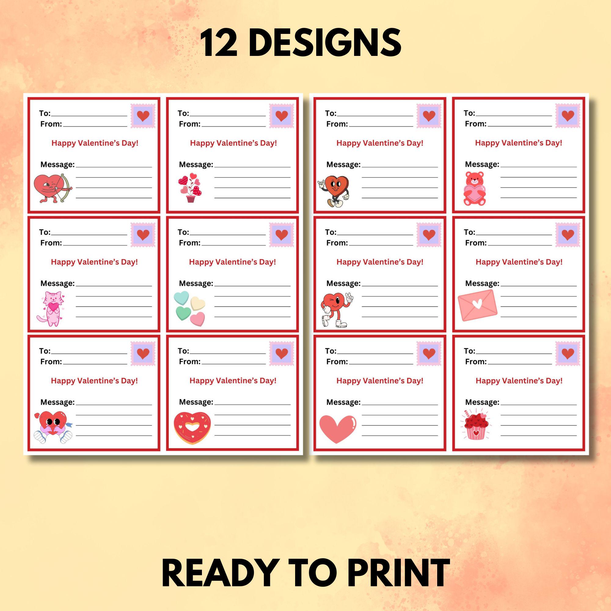 Editable Valentines Day Flower Gram Printable, Carnation Gram for ...