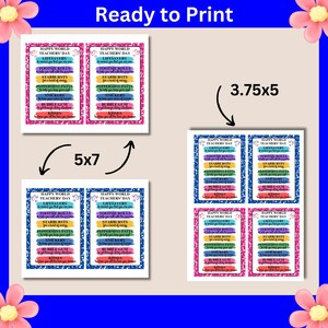World Teachers Day Gift Tag: Printable Survival Kit (PDF) - Etsy