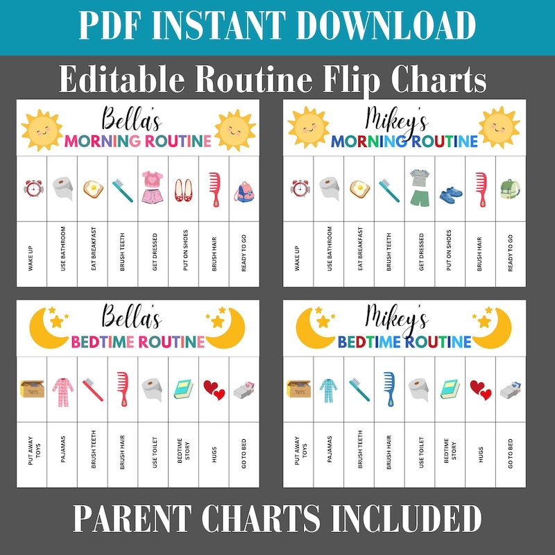Routine Chart - Etsy