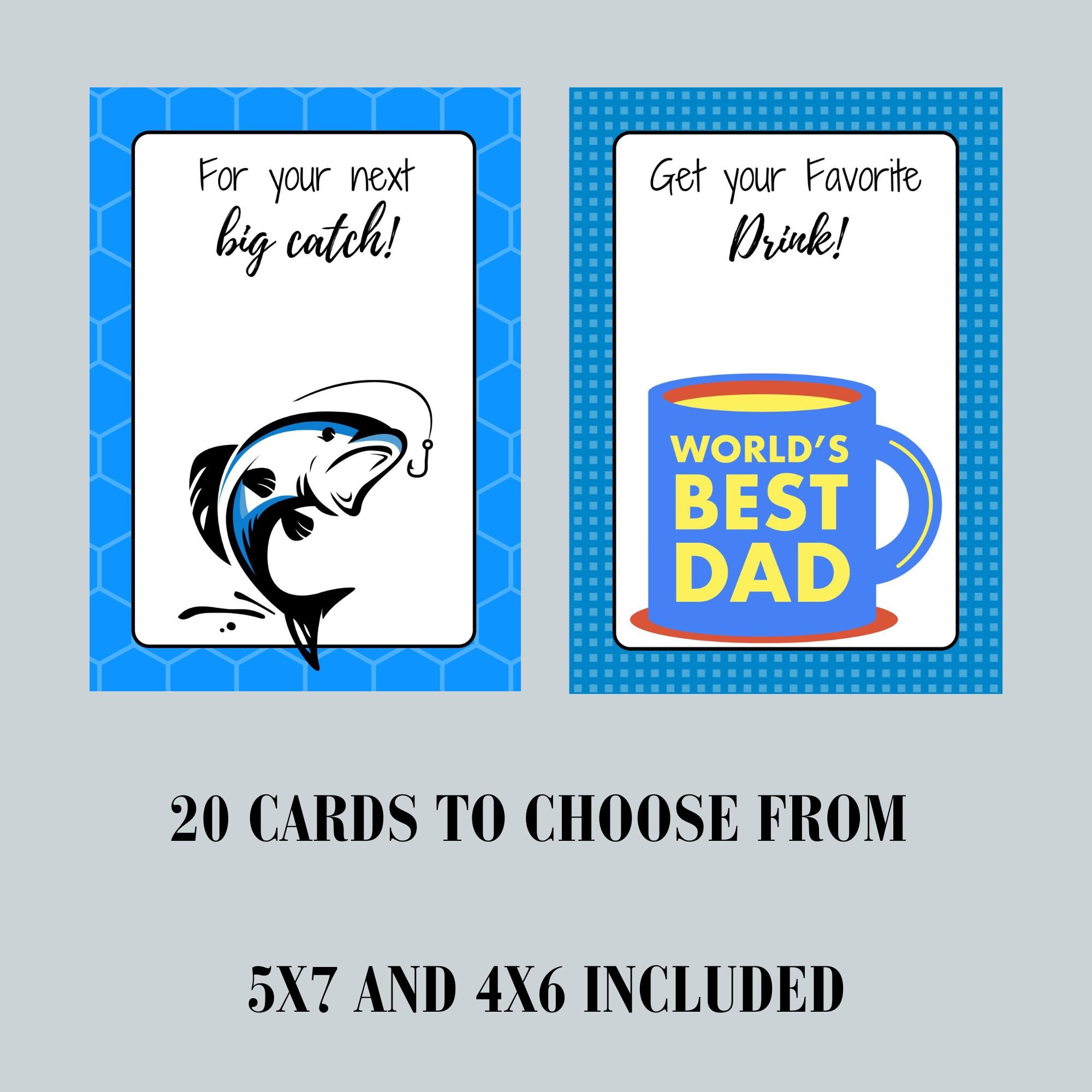 Fathers Day Gift Card Book, Printable Fathers Day Gift for Dad ...