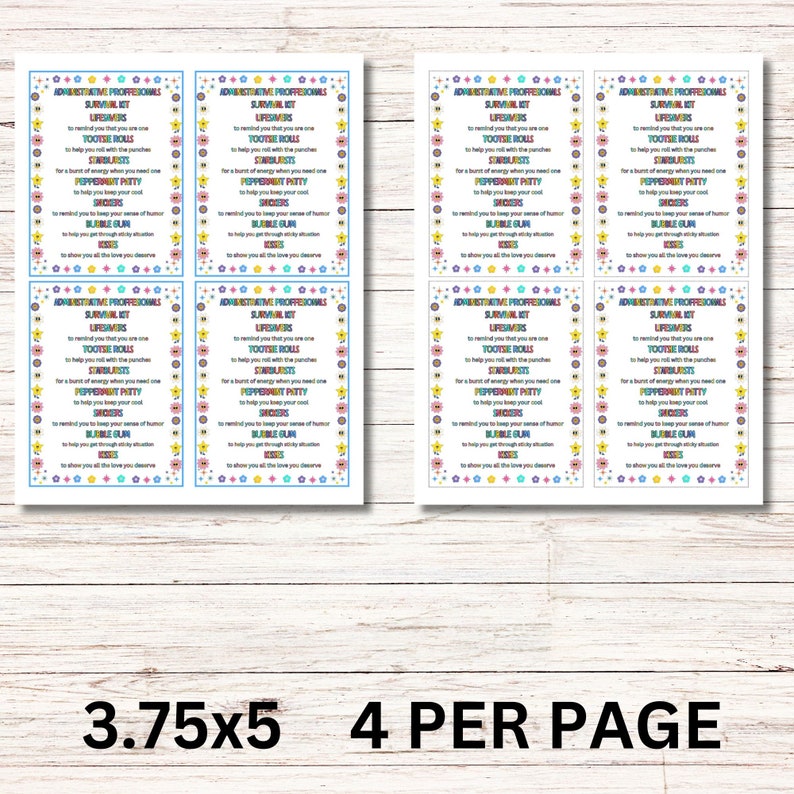 Administrative Professional Gift Tags, Administrative Assistant Day ...