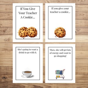 If You Give Your Teacher A Cookie Gift Book Printable, Teacher ...