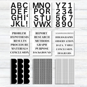 Science Fair Poster Labels, Scientific Method, Science Fair Project ...