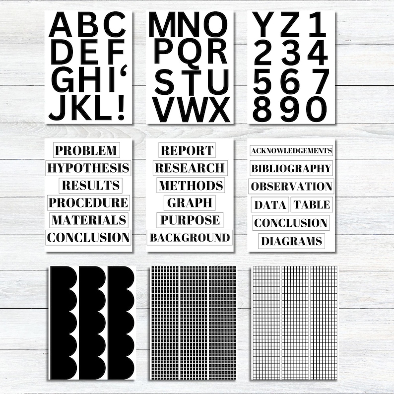 Science Fair Poster Labels, Scientific Method, Science Fair Project ...