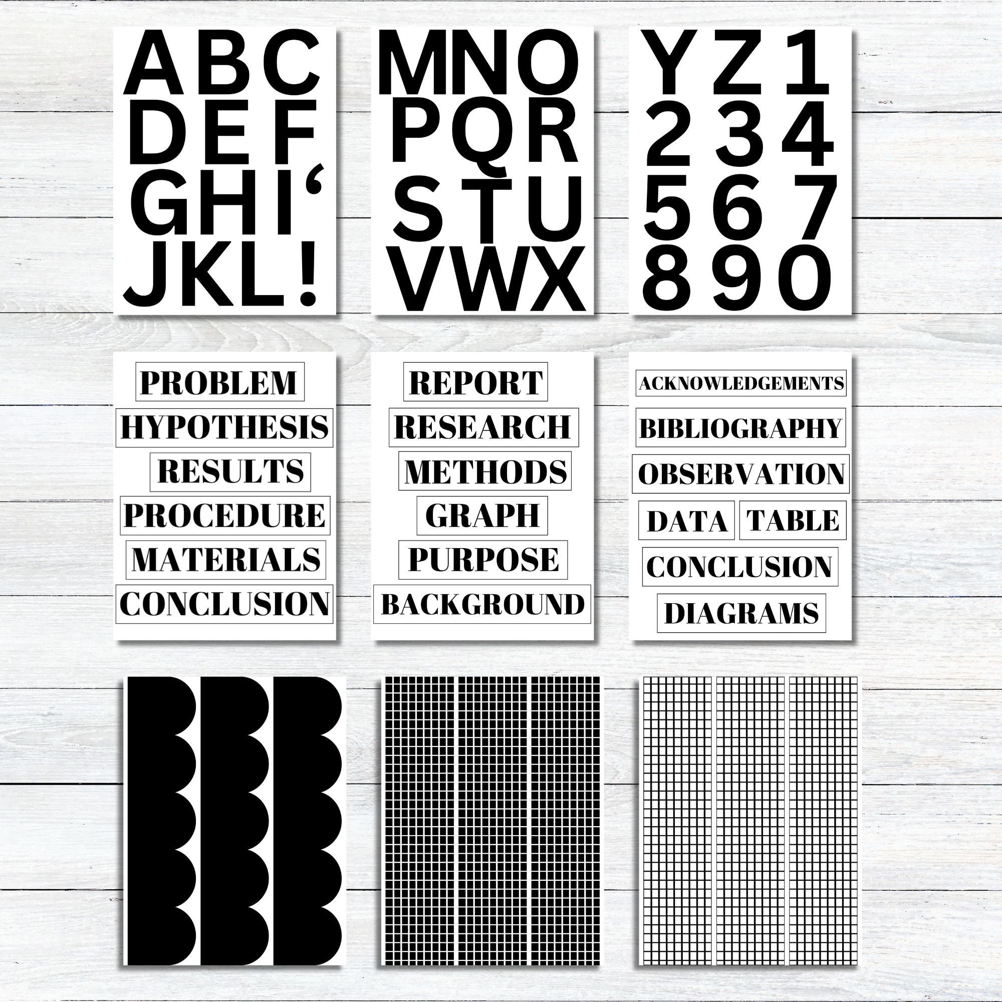 Science Fair Poster Labels, Scientific Method, Science Fair Project ...