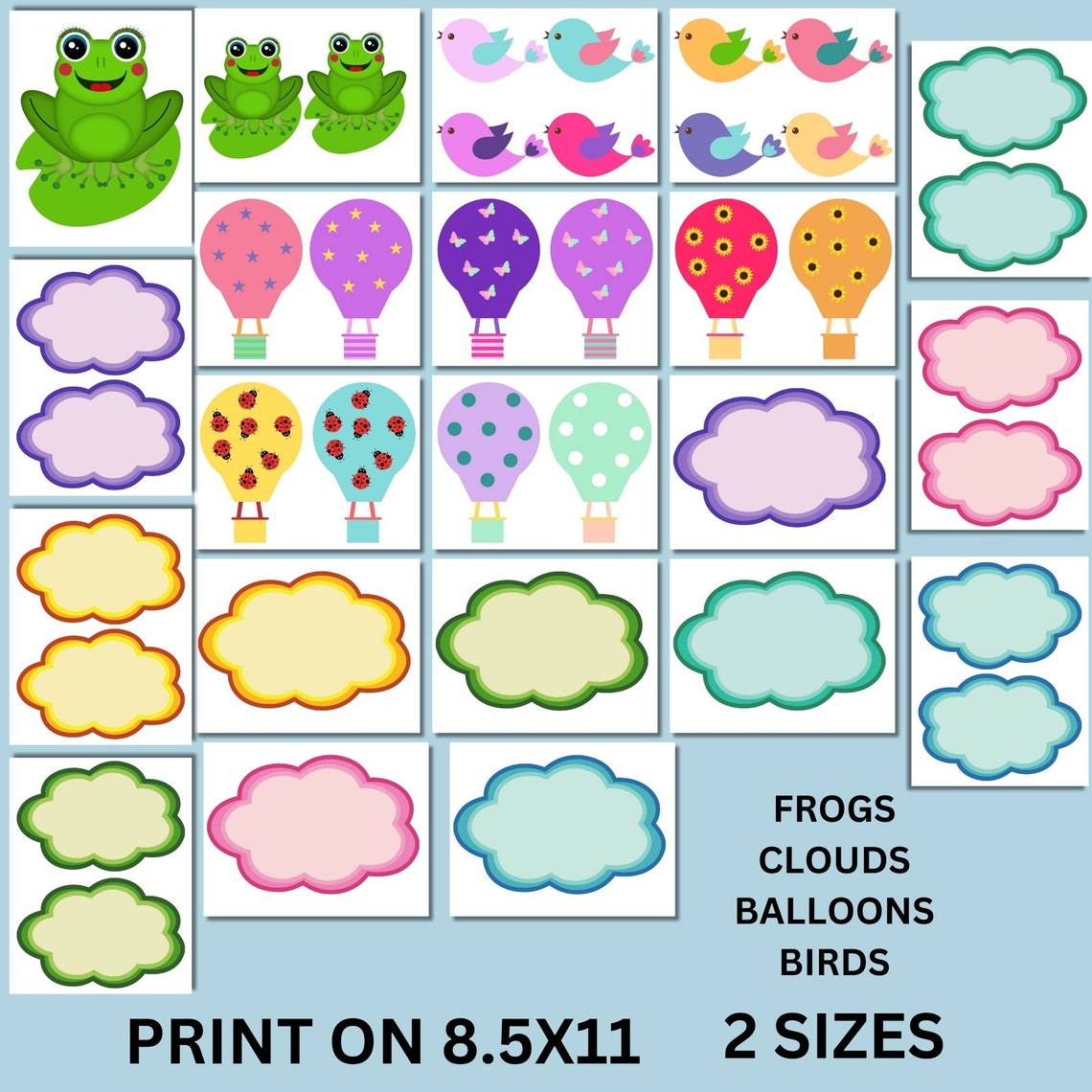 Soaring Into Spring Bulletin Board Kit Printable, Spring Door Decor ...