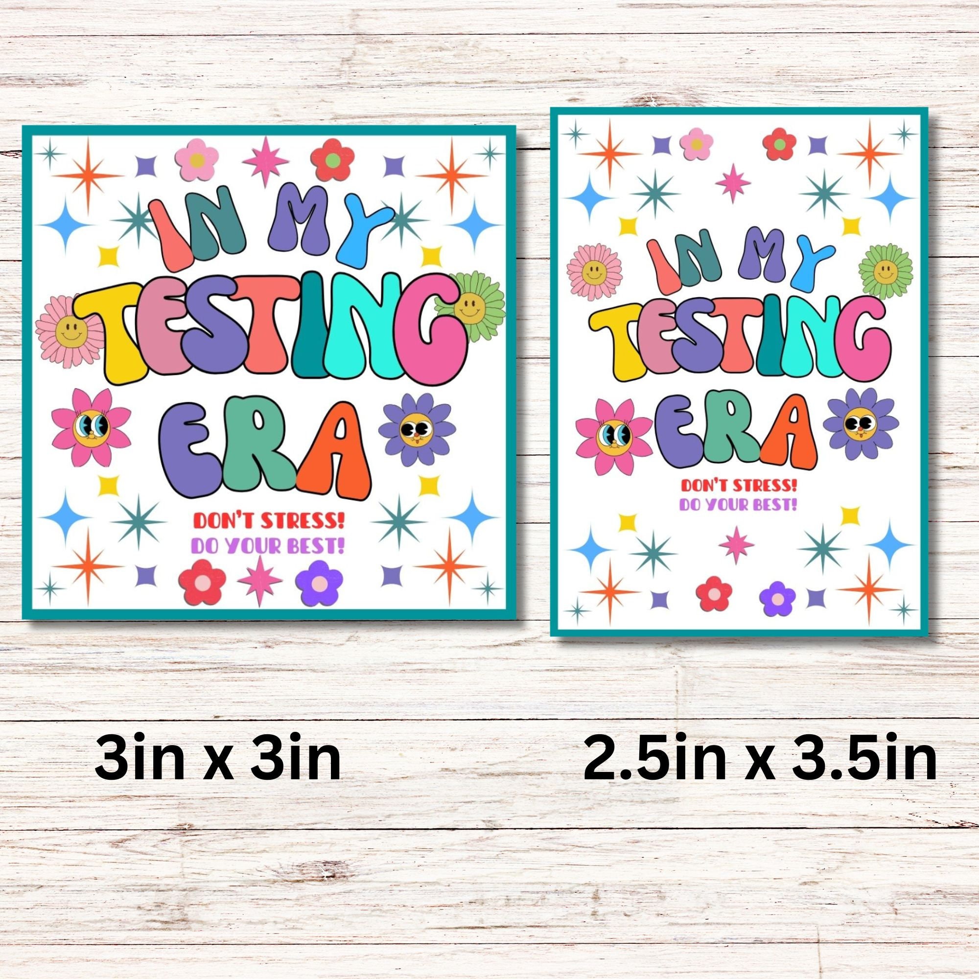 Testing Day Snack Tag Printable Classroom Treat Tag, STAAR Test ...