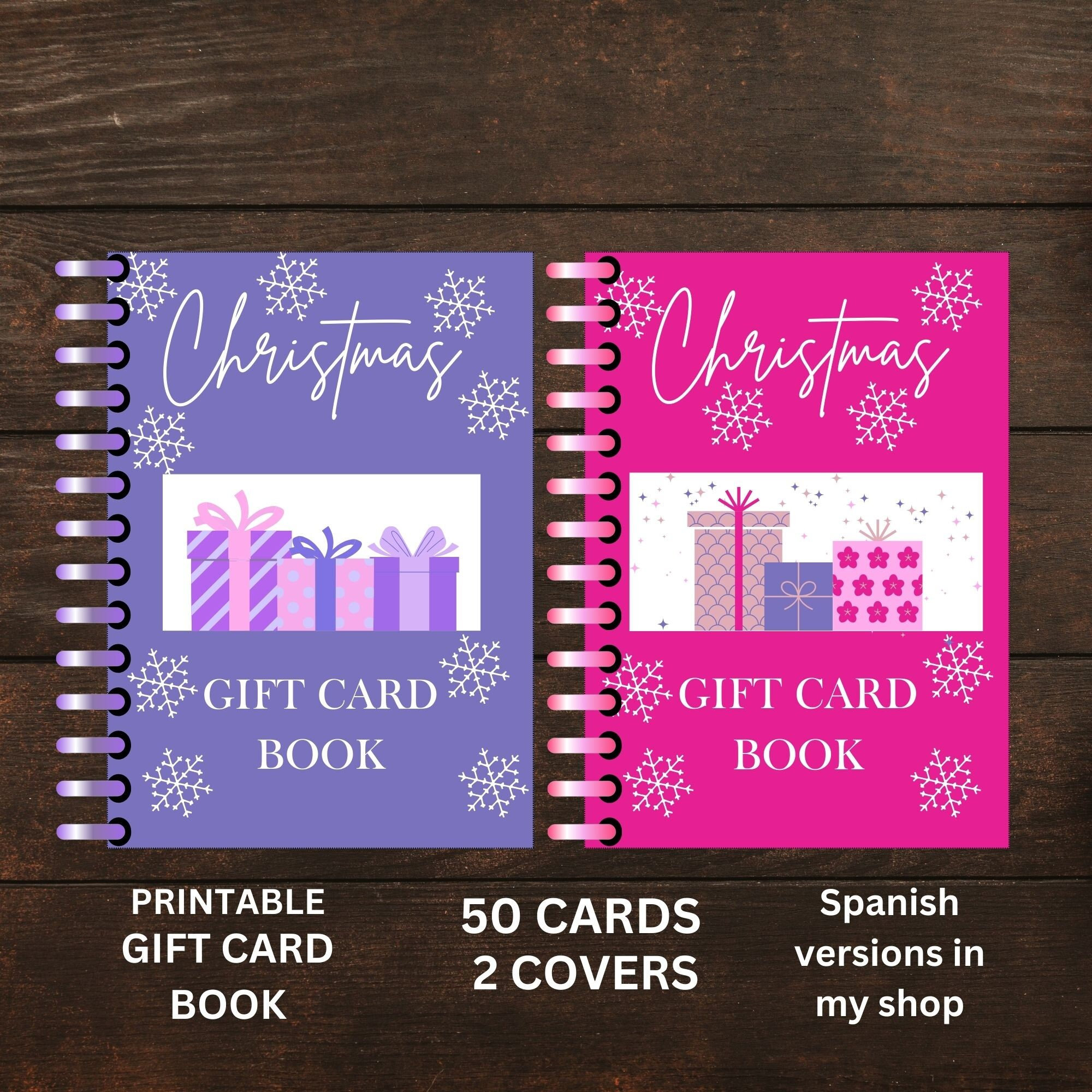 Christmas Gift Card Book Printable, Christmas Gift for Kids, Christmas ...