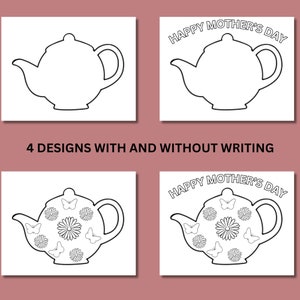 Mother's Day Teapot Craft, Classroom Craft for Children, Kids Sunday ...