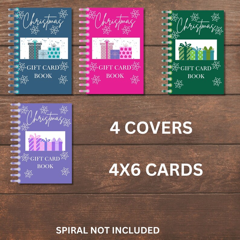 Christmas Gift Card Book, Printable Christmas Gift for Kids, Christmas ...