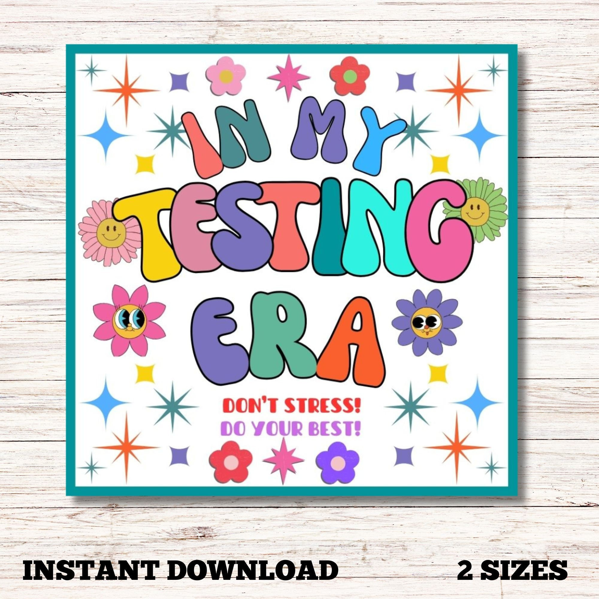 Testing Day Snack Tag Printable Classroom Treat Tag, STAAR Test ...
