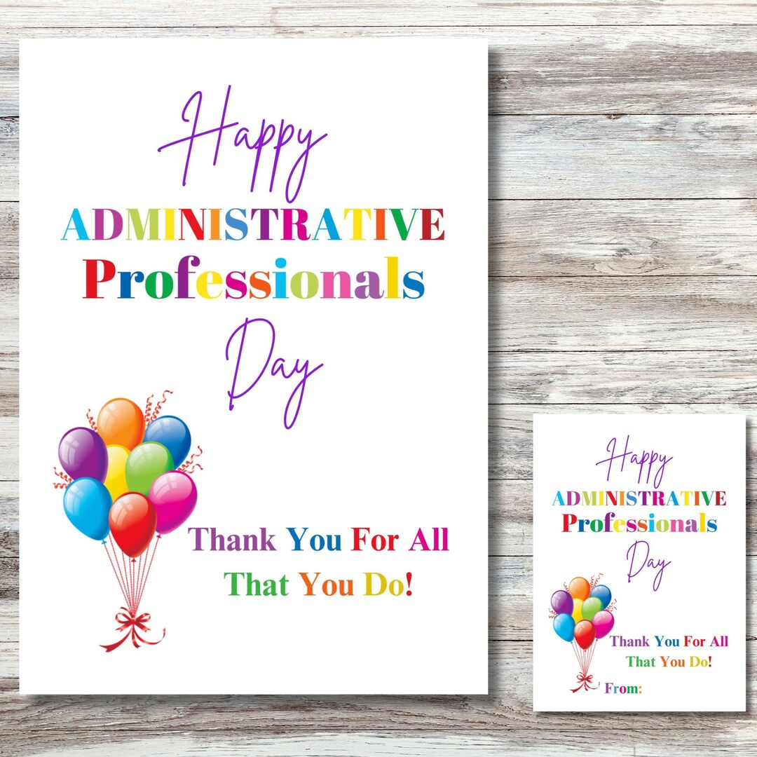 Administrative Professional Gift Tags, Administrative Assistant Day ...