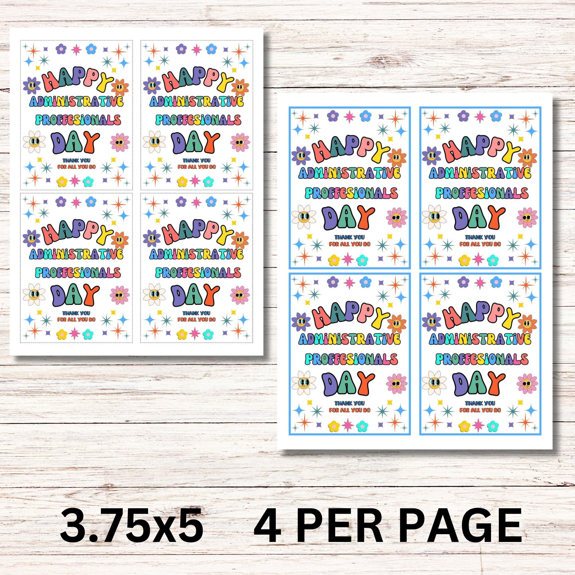 Administrative Professional Gift Tags, Administrative Assistant Day ...